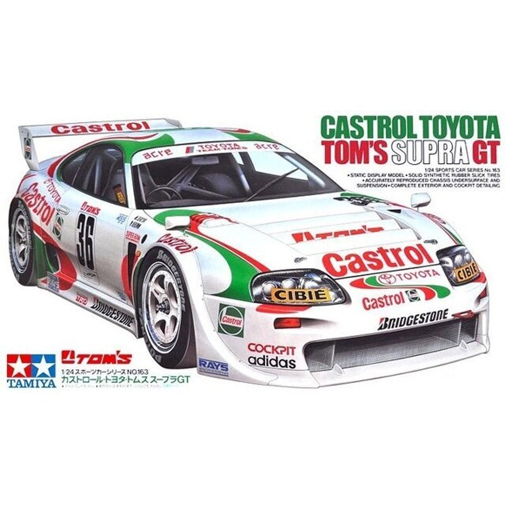 Tamiya Castrol Toyota Tom`s Supra GT Scale Model, 1:24 – Art Spices